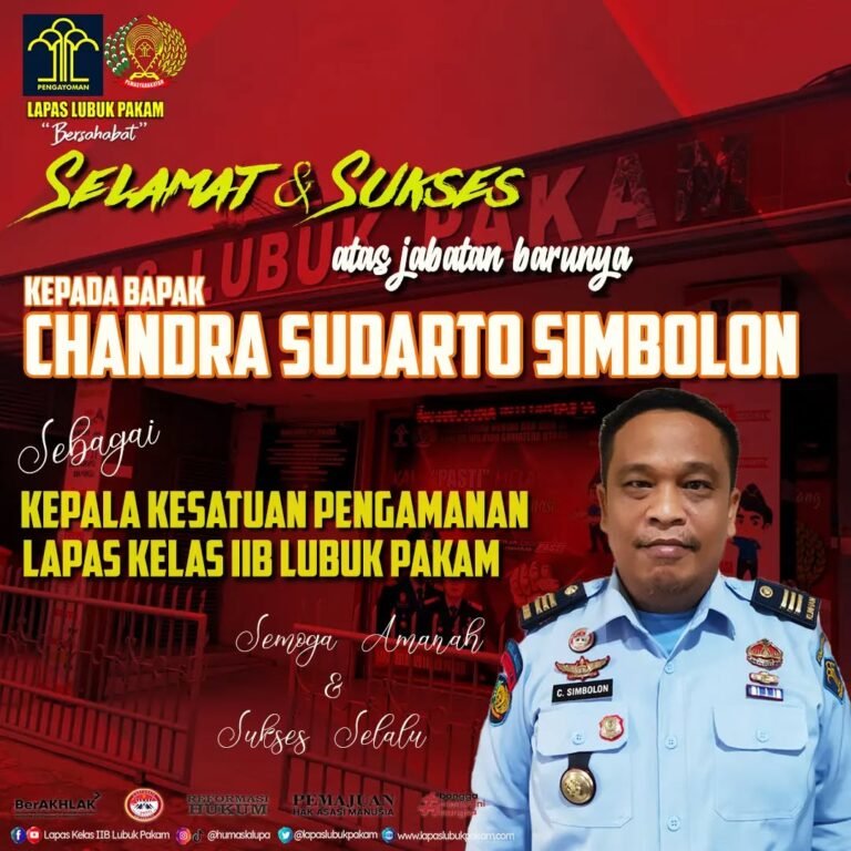 Namanya Chandra Sudarto Simbolon, Kepala Lapas Yang 'Memaksa' Tahanan ...